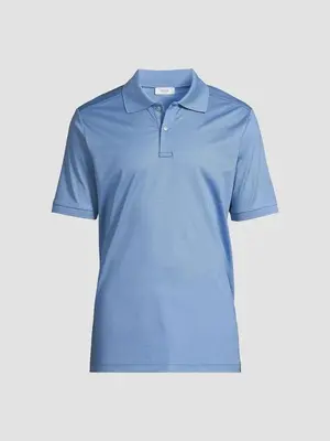 Eton Cotton Piqué Polo Shirt - Blue