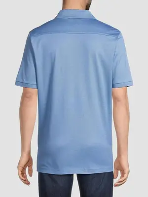 Eton Cotton Piqué Polo Shirt - Blue