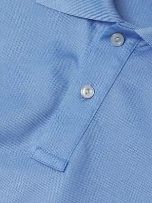 Eton Cotton Piqué Polo Shirt - Blue