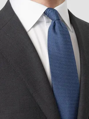Eton Geometric Satin Silk Tie