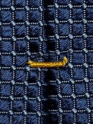 Eton Geometric Satin Silk Tie
