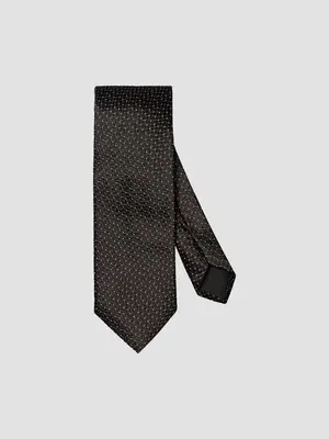 Eton Pin-dot Silk Tie - Black