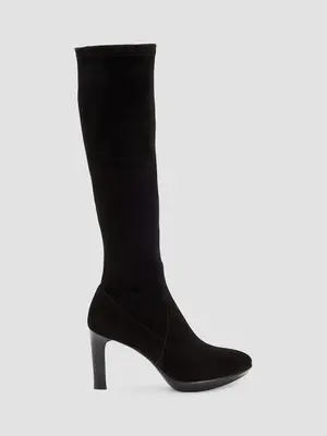 Aquatalia Rhumba 90mm Suede Knee-high Boots - Black