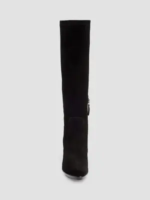 Aquatalia Rhumba 90mm Suede Knee-high Boots - Black