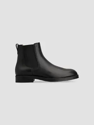 TOD'S Chelsea Leather Ankle Boots - Nero