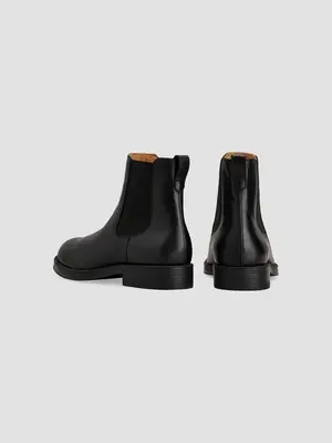 TOD'S Chelsea Leather Ankle Boots - Nero