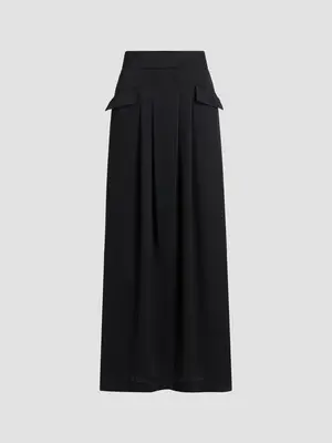 Ramy Brook Zella Front Slit Maxi Skirt - Black