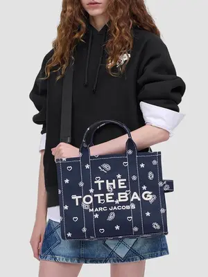 Marc Jacobs The Medium Bandana Canvas Tote Bag