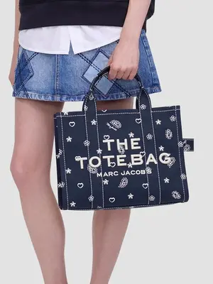 Marc Jacobs The Medium Bandana Canvas Tote Bag