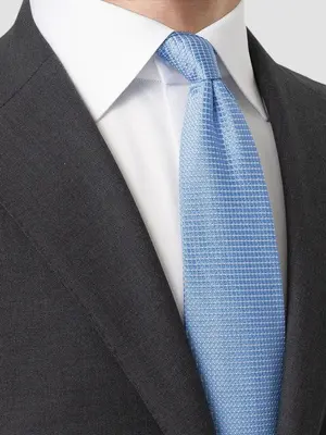 Eton Geometric Silk Satin Tie