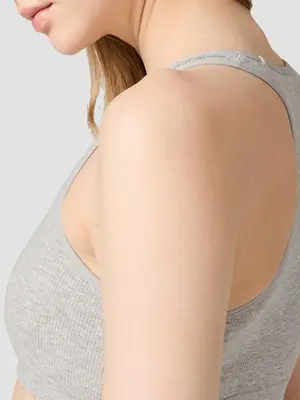 Miu Miu Seamless Mélange Racerback Crop Top