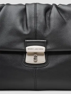 Marc Jacobs The Cristina Messenger Leather Shoulder Bag - Black