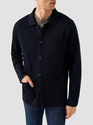 Eton Merino Wool Knit Cardigan