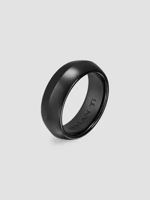 David Yurman Knife Edge Band Ring In Titanium, 8mm