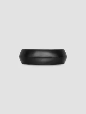 David Yurman Knife Edge Band Ring In Titanium, 8mm