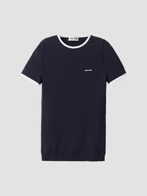 Miu Miu Technical Yarn Crew-neck Sweater