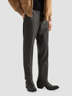 Prada Stretch Cashmere Pants - Grey
