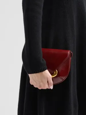 WANDLER Veneto Small Leather Crossbody Bag - Ruby Glaze