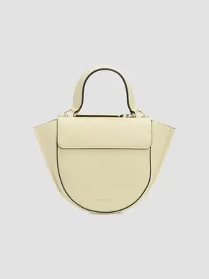 WANDLER Hortensia Leather Crossbody Bag Eggshell