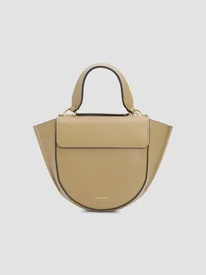 WANDLER Hortensia Leather Crossbody Bag Gingerbread
