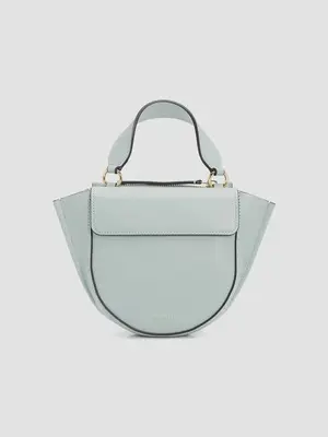 WANDLER Hortensia Leather Crossbody Bag - Ice