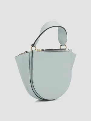 WANDLER Hortensia Leather Crossbody Bag - Ice