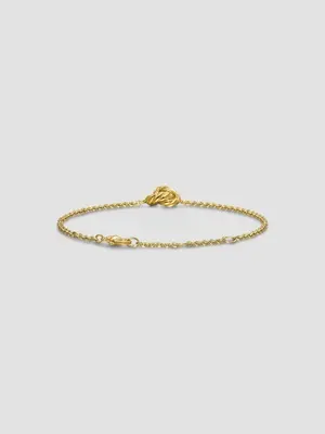 David Yurman Sculpted Cable Chain Bracelet In 18k Yellow 8mm