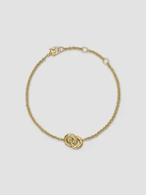 David Yurman Sculpted Cable Chain Bracelet In 18k Yellow 8mm