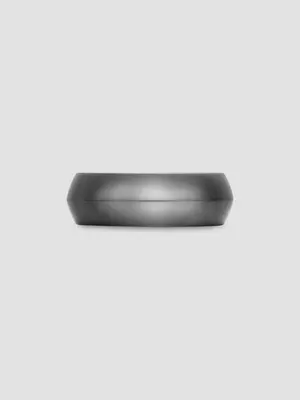 David Yurman Knife Edge Band Ring In Anthracite Titanium, 8mm