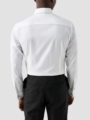 Eton Slim-fit Textured Fly-front Formal Shirt