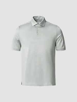 Eton Jaquard Filo Di Scozia Polo Shirt - Green
