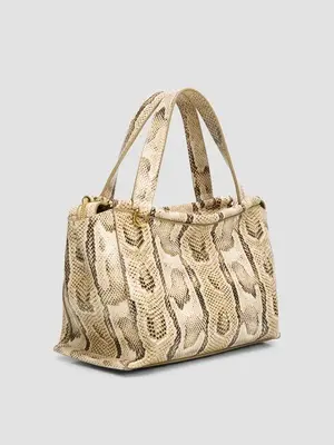 WANDLER Ida Snake-print Leather Crossbody Bag