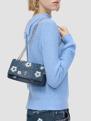 Marc Jacobs The Sequin Daisy Dual Chain Wallet