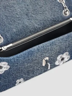 Marc Jacobs The Sequin Daisy Dual Chain Wallet