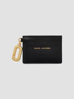 Marc Jacobs Pop J Leather Card Case Black