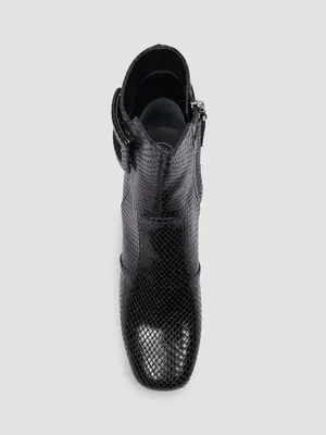 ROGER VIVIER Tres Vivier 45mm Snakeskin-embossed Leather Ankle Boots