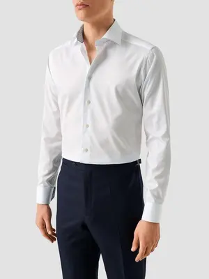 Eton Slim-fit Medallion Detail Button-front Shirt