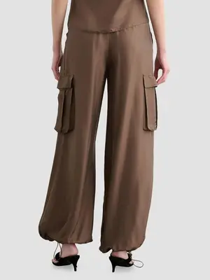 TOCCIN James Wide-leg Cargo Pants - Coffee