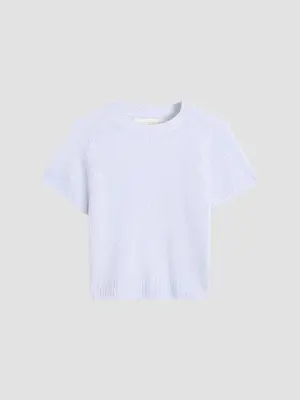 LISA YANG Siona Cashmere T-shirt - Cloudy