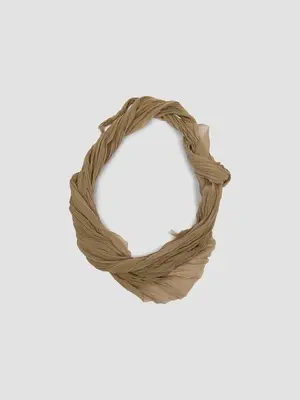 AMI Paris Crumpled Gavroche Scarf - Matcha