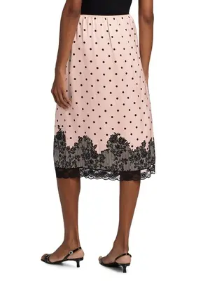 Marc Jacobs Trompe L'oeil Polka Dot Midi-skirt