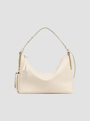 Marc Jacobs Scene Large Leather Shoulder Bag - Cloud White