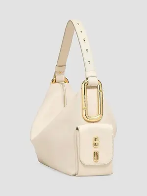 Marc Jacobs Scene Large Leather Shoulder Bag - Cloud White