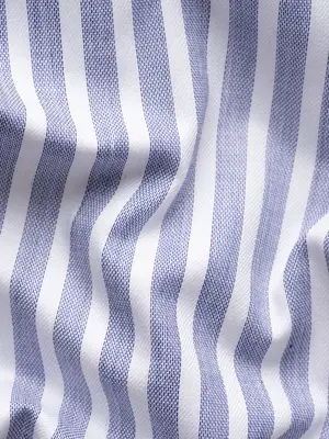 Eton Slim-fit Striped Twill Shirt - Blue
