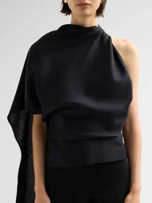RÓHE Draped Open Back Top - Night