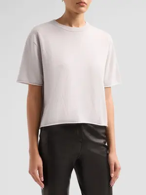 LISA YANG Cila Cashmere Crewneck T-shirt