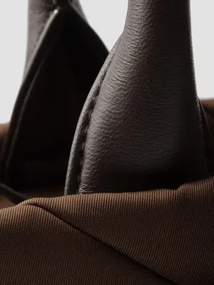 Prada Small Padded Re-nylon Tote Bag - Brown