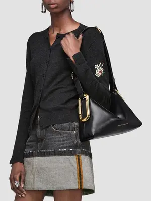 Marc Jacobs Scene Medium Leather Shoulder Bag - Black