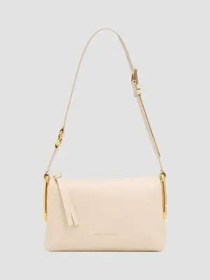 Marc Jacobs Scene Medium Leather Shoulder Bag Cloud White