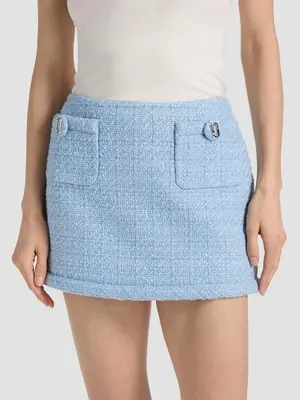 Marc Jacobs Pop J Marc Tweed Miniskirt